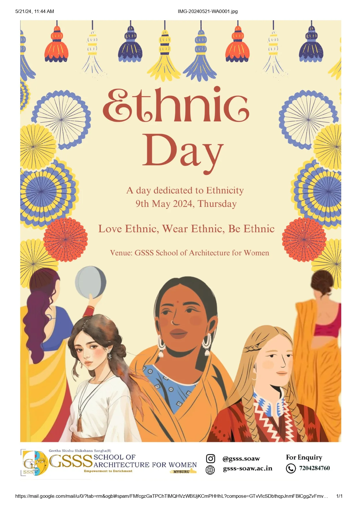 Ethnic Day - GSSS School of Architecture for Women